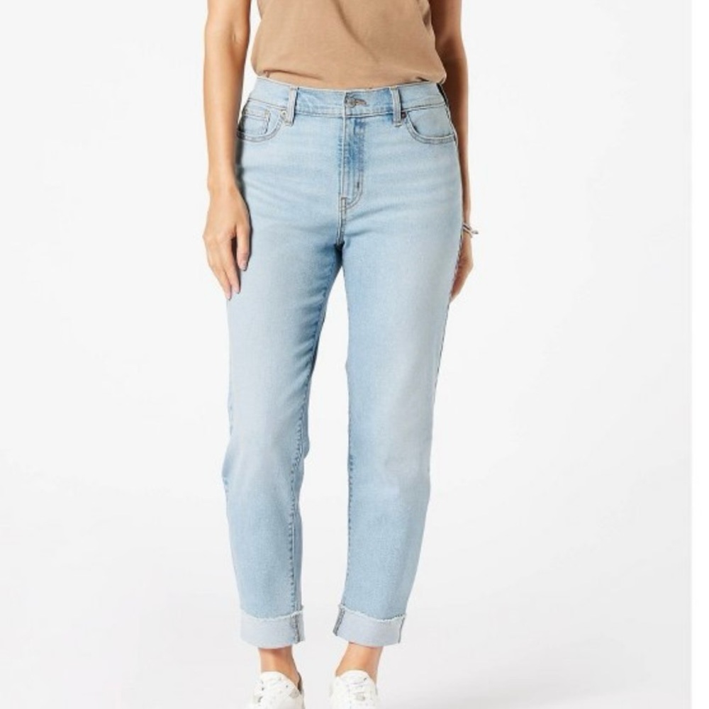 Denizen Cropped Boyfriend Jeans - Gem